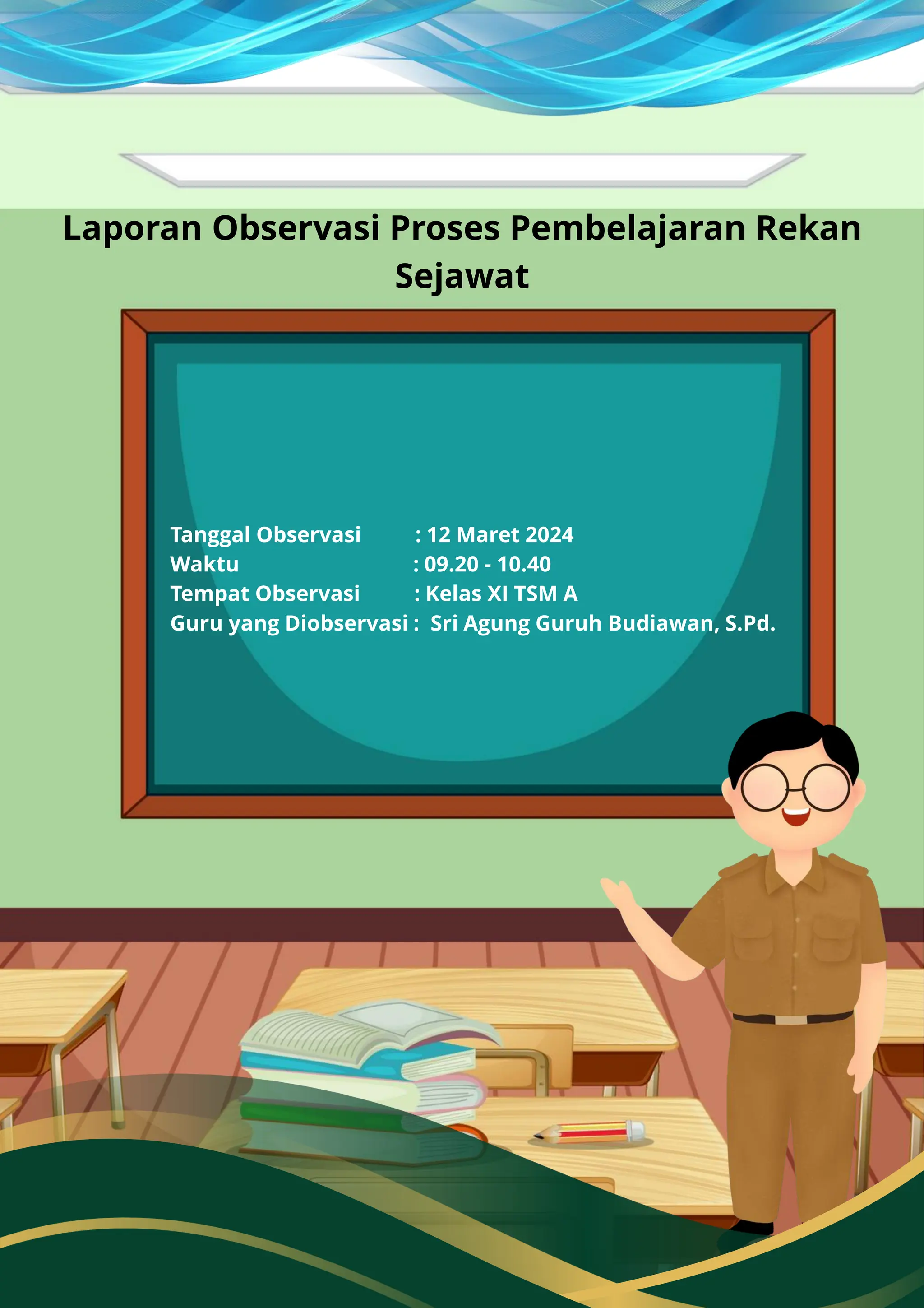 Download Contoh Laporan observasi teman sejawat | PDF