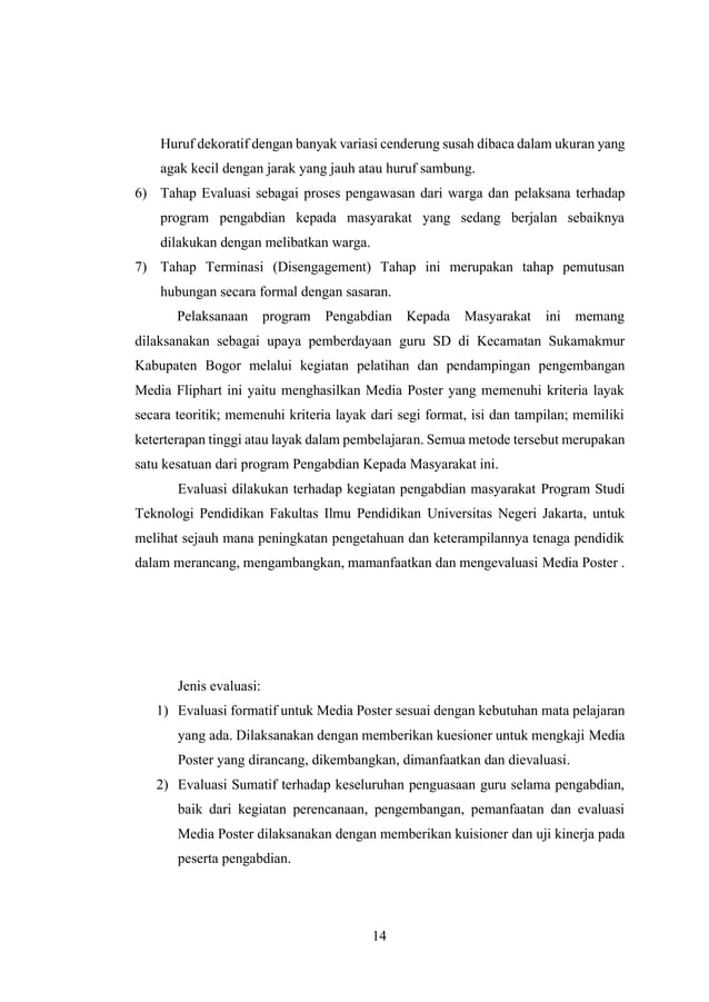 Laporan P2M Media Poster | PDF