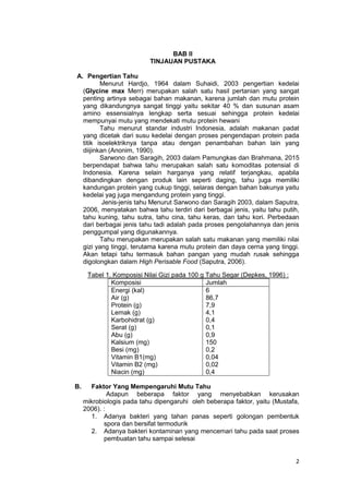 Lap Praktikum Pencegahan Pencemaran Pabrik Tahu | PDF