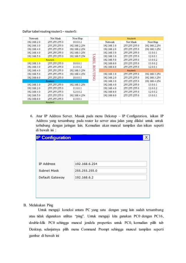 Membangun sebuah jaringan Server to Client | PDF