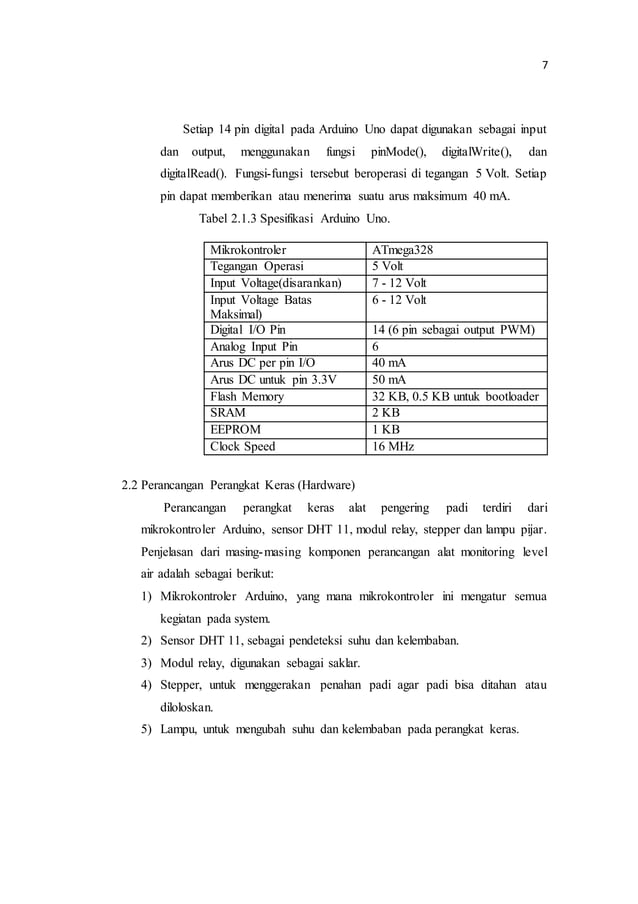 Laporan Pengerring gabang menggunakan DHT 11 | PDF