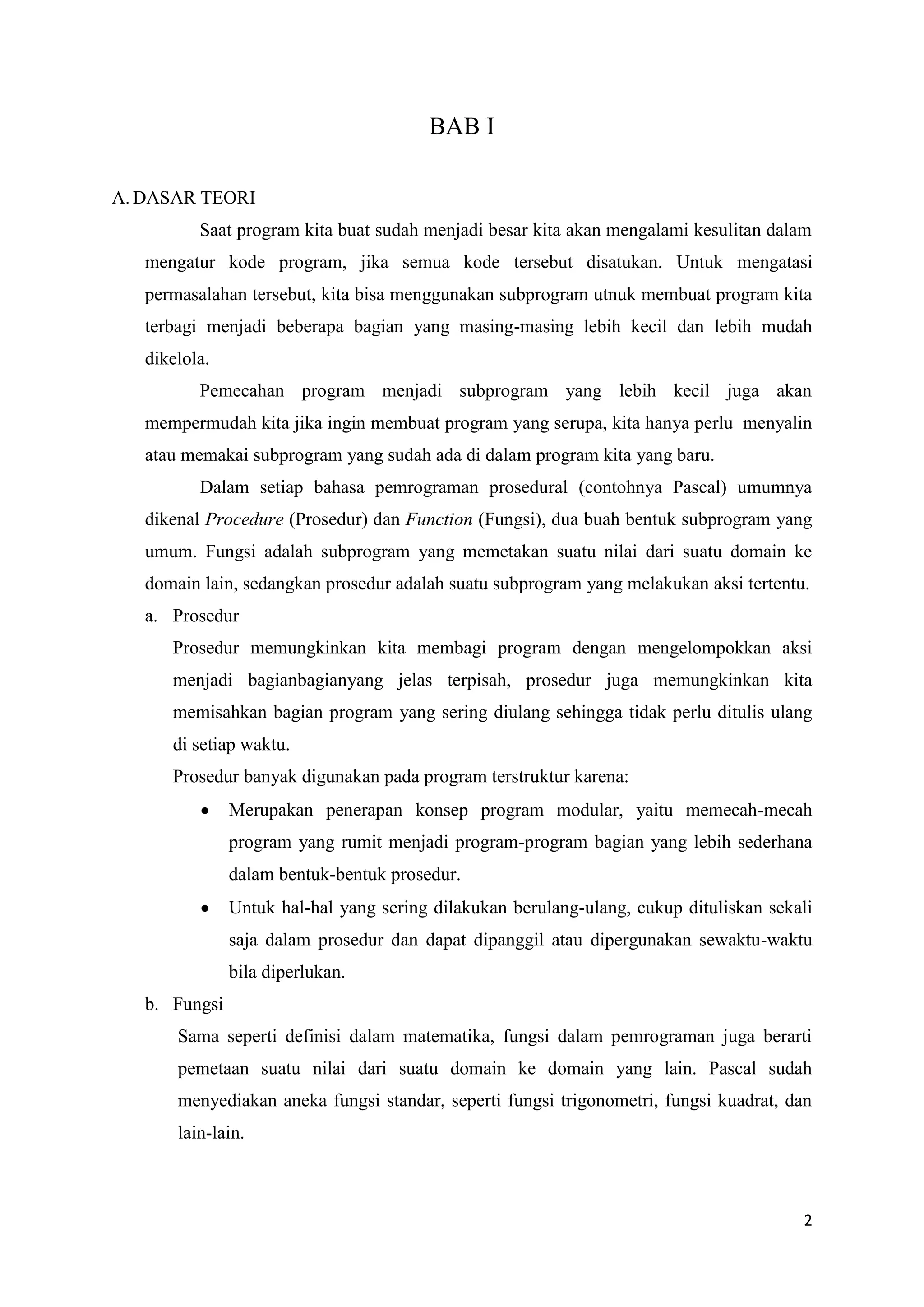 program pascal kereta | DOCX