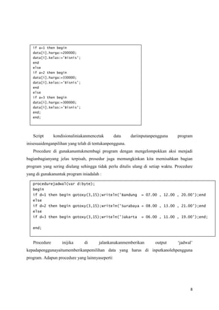 program pascal kereta | PDF