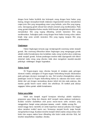 Laporan pbl modul Kegemukan | PDF