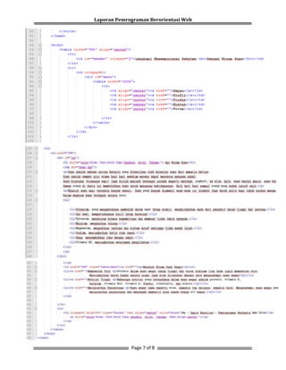 Laporan pbw css | DOC