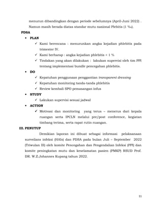 LAPORAN PDSA SURVEILANS INFEKSI trimester III.docx
