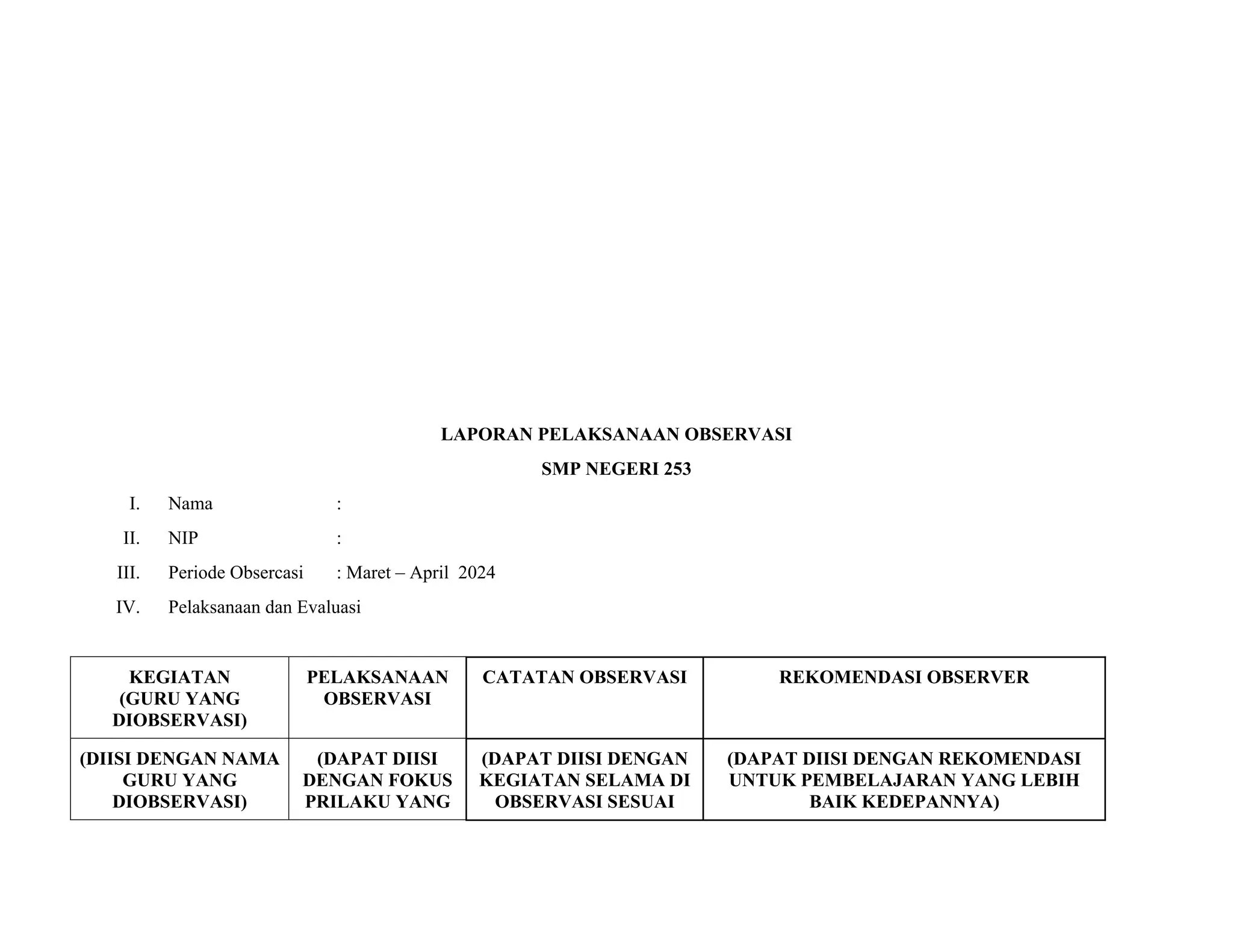 LAPORAN PELAKSANAAN OBSERVASI-SMPN 253_CONTOH.docx