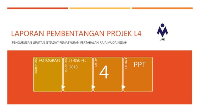 Laporan pembentangan projek L4 FOTOGRAFI | PPTX