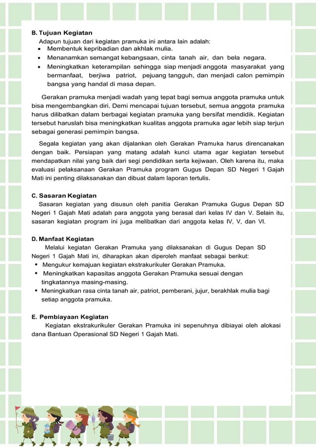 LAPORAN TUGAS TAMBAHAN PEMBINA PRAMUKA.. | PDF