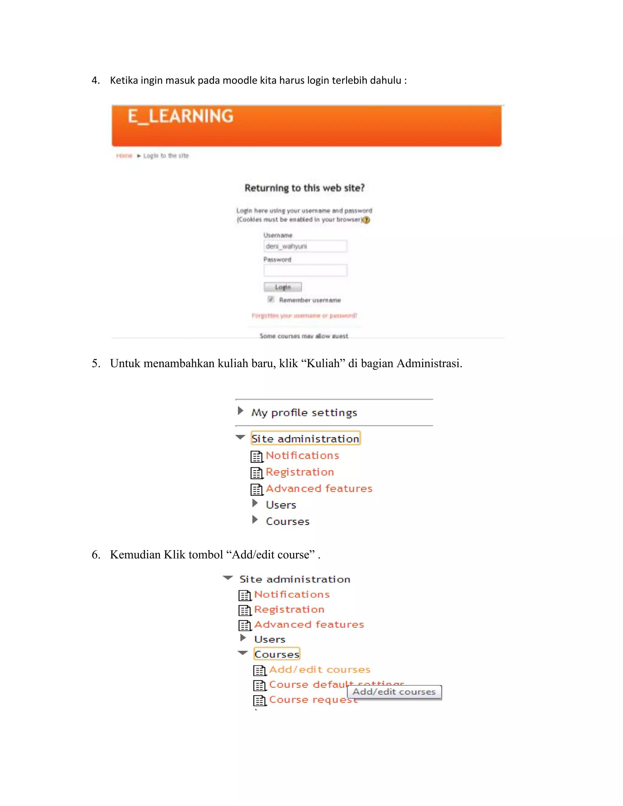 Laporan pembuatan moodle | PDF