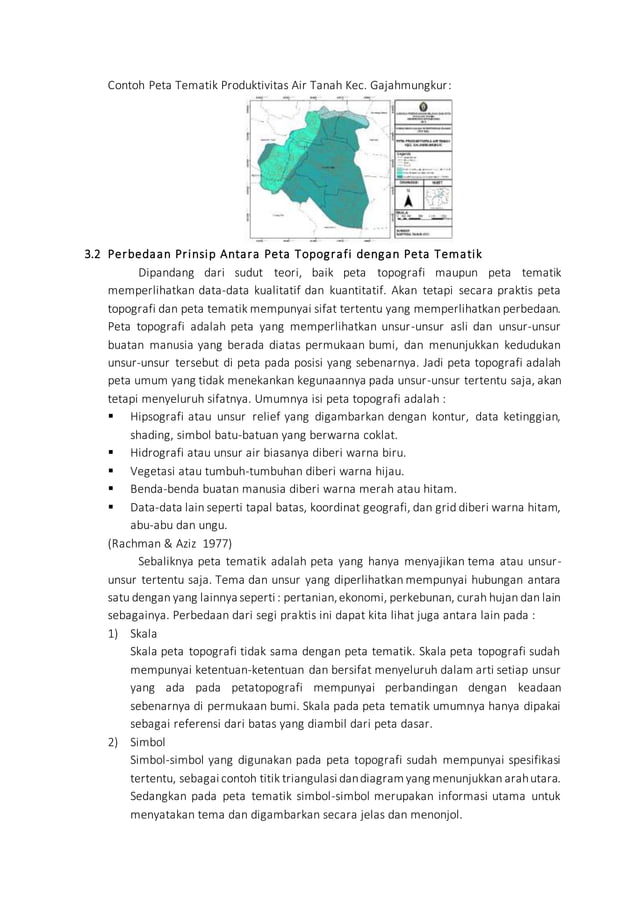 Laporan Pembuatan Peta Tematik | DOCX