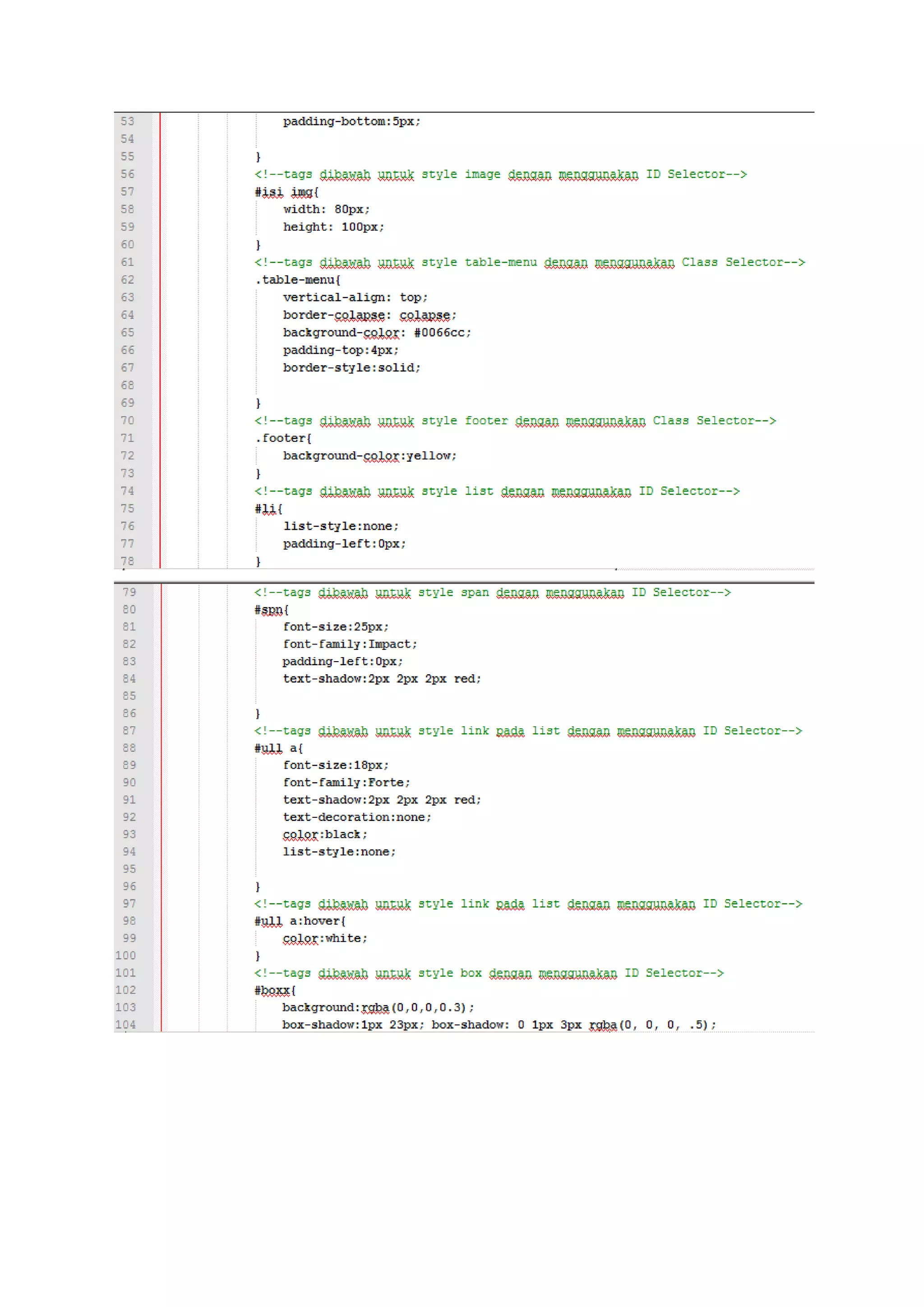 Laporan pemrograman berbasis web | DOCX
