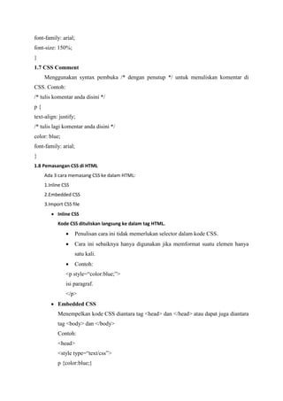 Laporan pemrograman berbasis web | DOCX