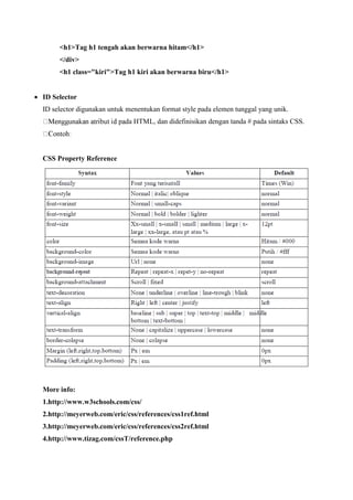 Laporan pemrograman berbasis web | DOCX