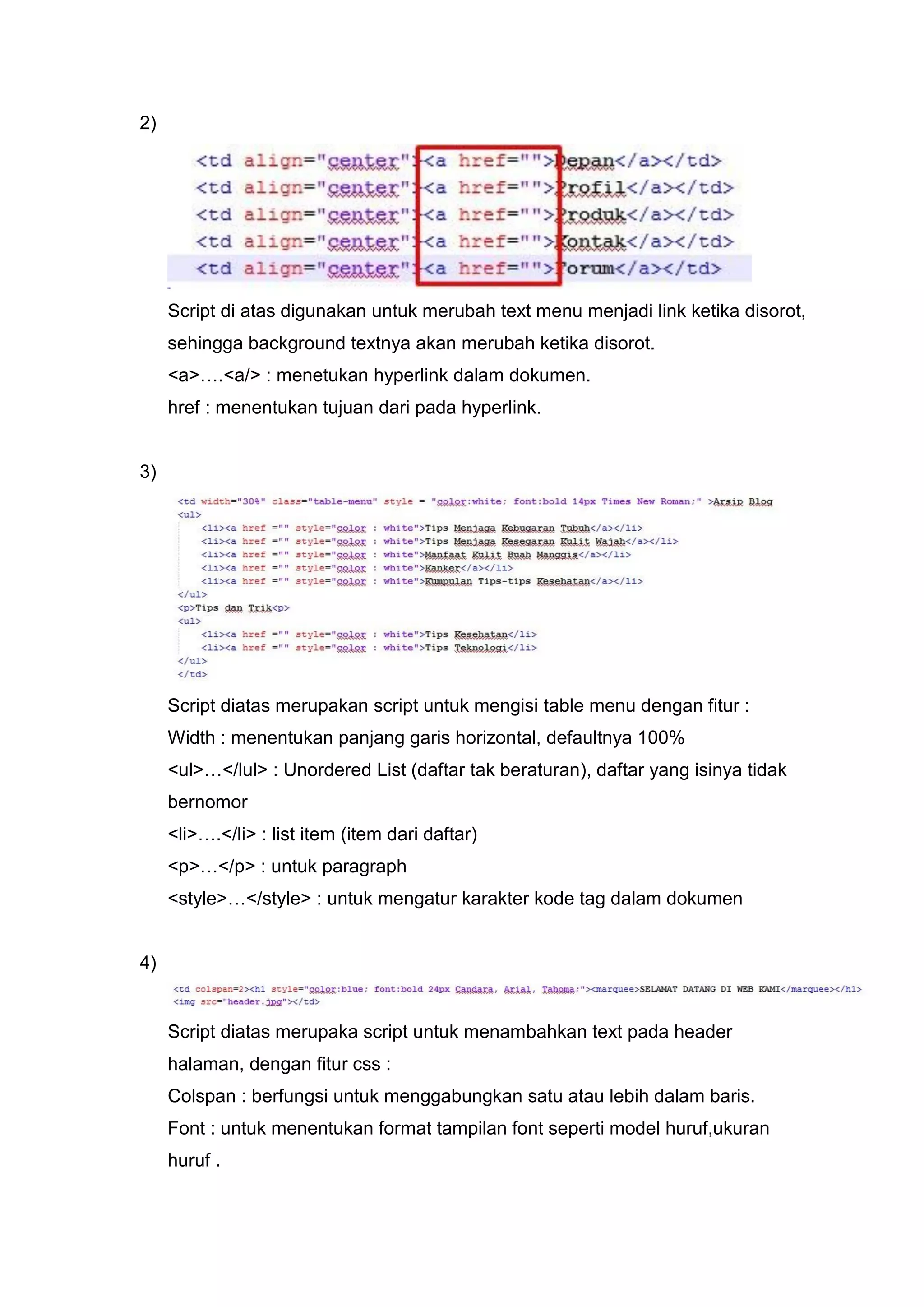 Laporan pemrograman berbasis web (CSS) | PDF
