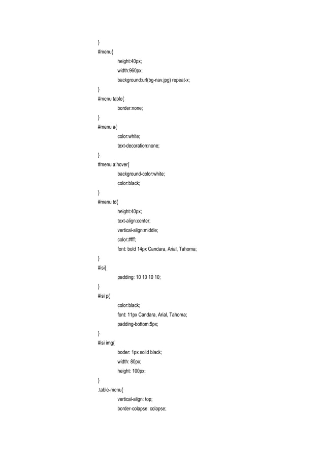 Laporan pemrograman berbasis web (CSS) | PDF