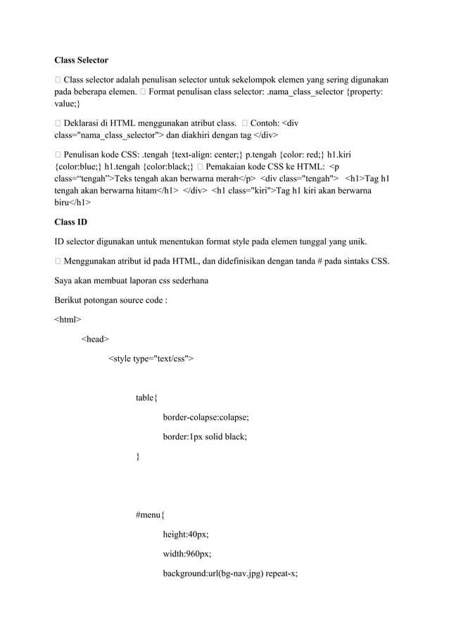 Laporan pemrograman berbasis web | PDF