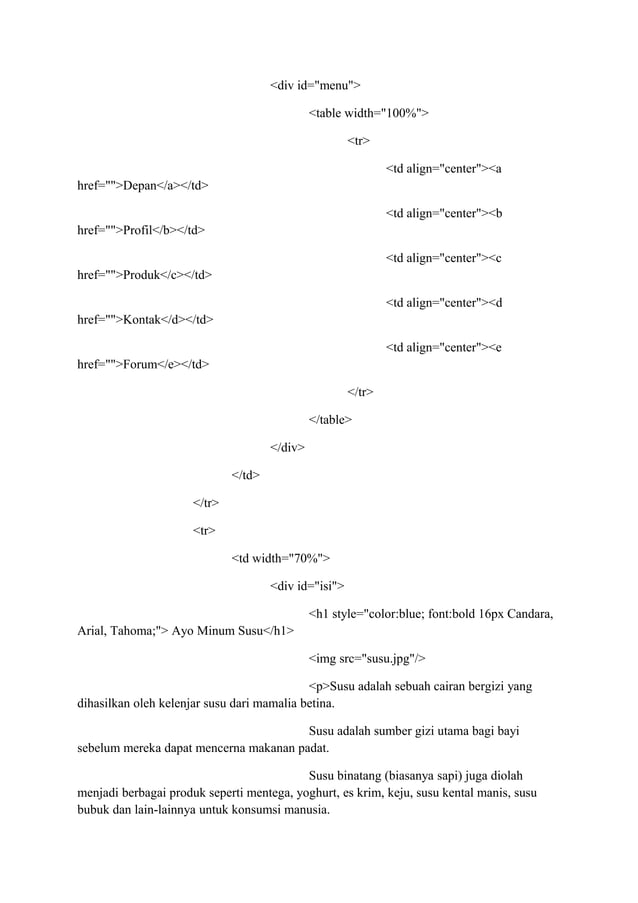 Laporan pemrograman berbasis web | PDF