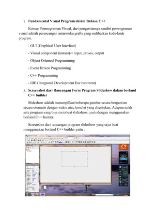 Laporan pemrograman visual | DOC