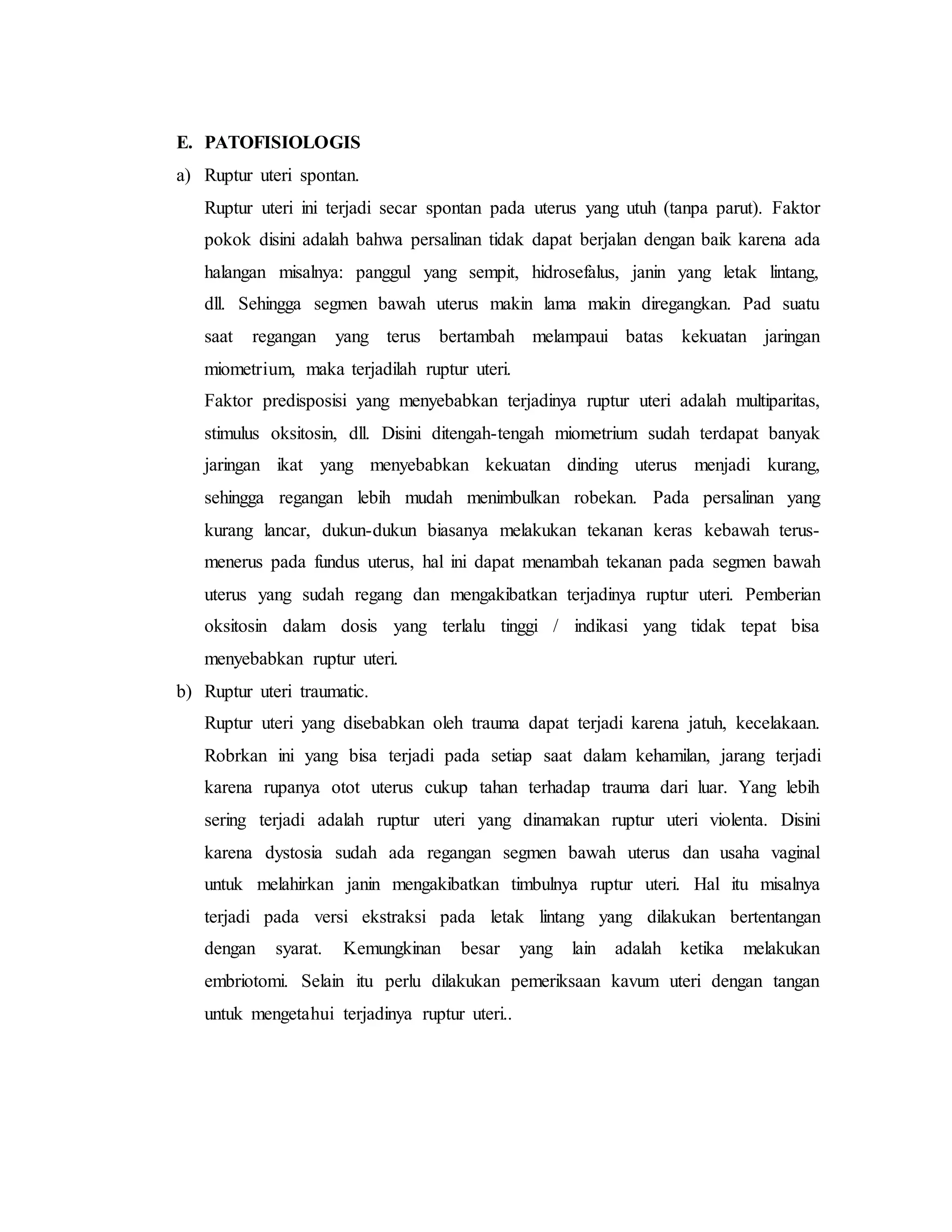 ASKEB Ruptur Uteri AKBID HAFSHAWATY ZAINUL HASAN GENGGONG PROBOLINGGO ...