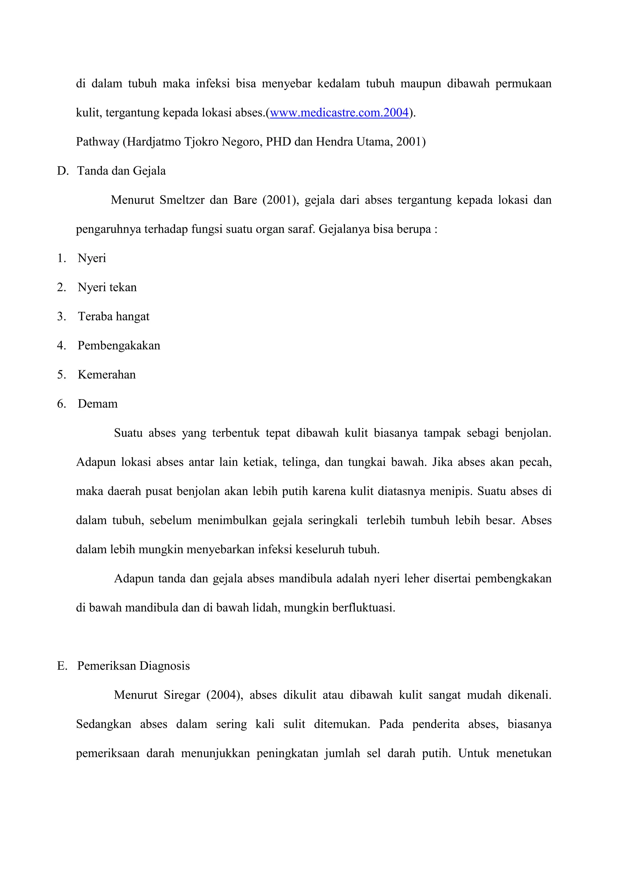Laporan pendahuluan asuhan keperawatan abses mandibula | DOCX