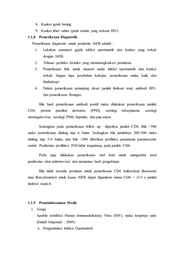 Laporan pendahuluan hiv | DOCX