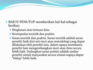 Laporan penelitian | PPTX