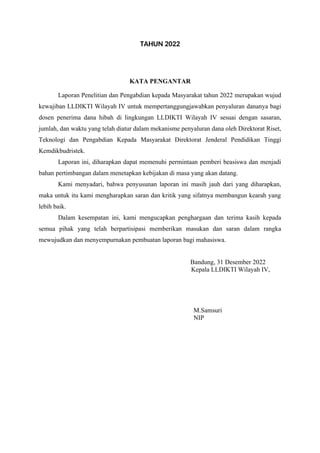 laporan Penelitian 2022.docadasdsadsadsadasd | PDF