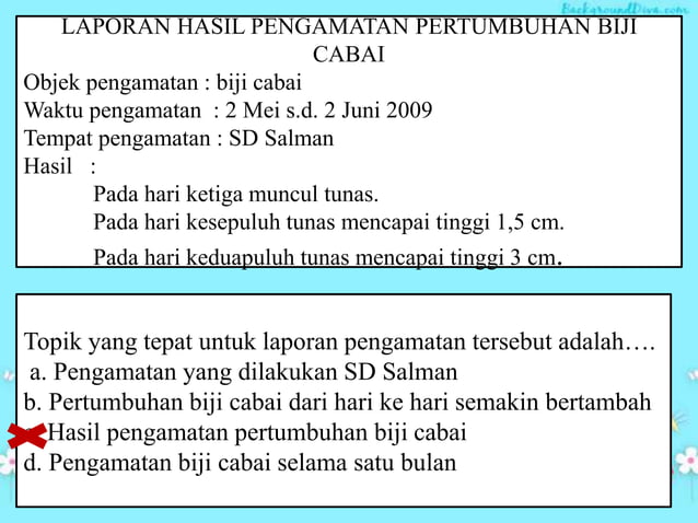 Laporan pengamatan 5 | PPTX