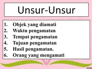 Laporan pengamatan 5 | PPTX