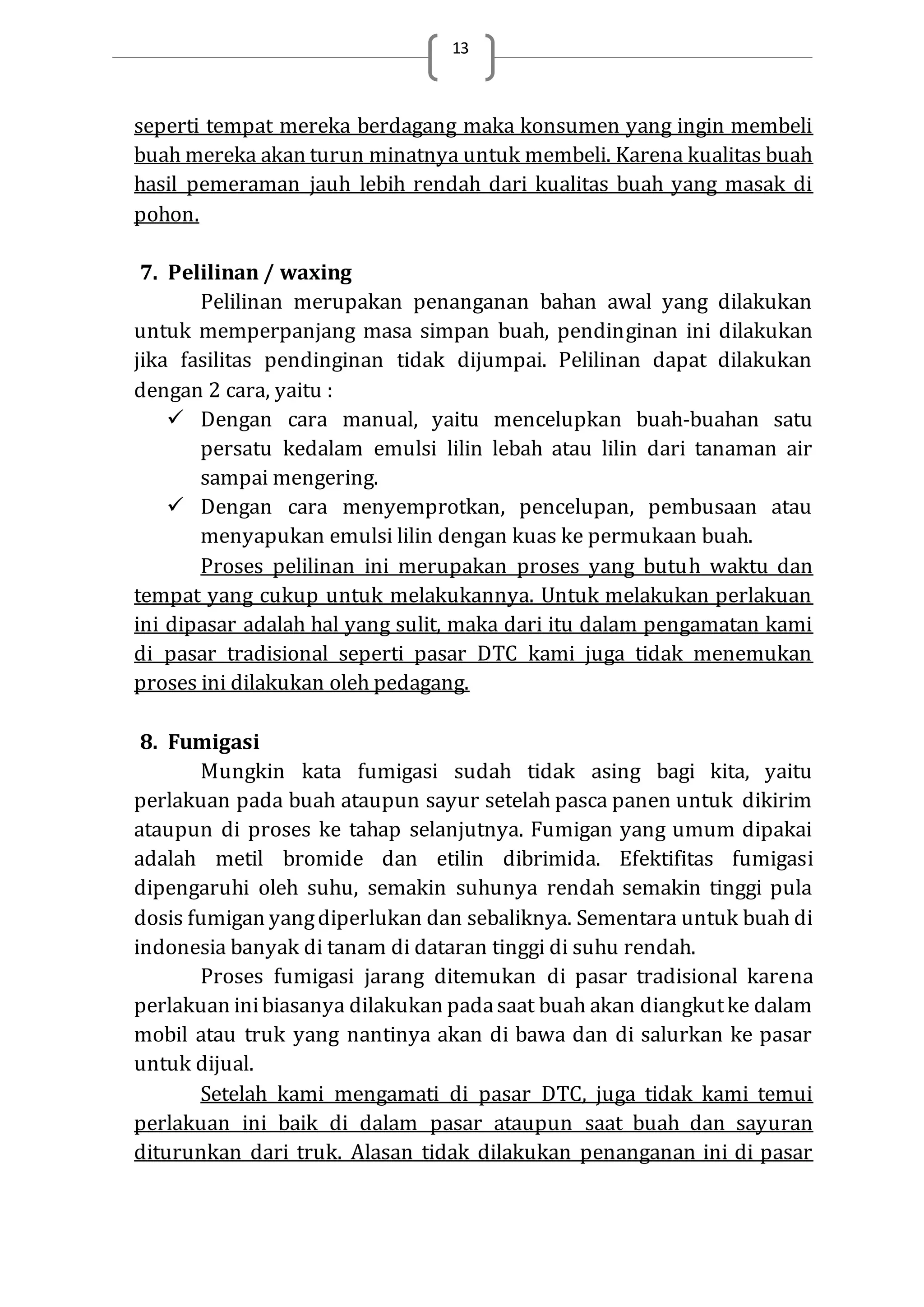 Laporan pengamatan pengetahuan bahan pangan | DOCX