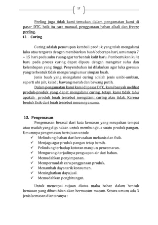 Laporan pengamatan pengetahuan bahan pangan | DOCX