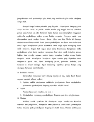 Laporan pengujian media pembelajaran menggunakan metode assure kelompok 4 kelas 4 d | DOCX
