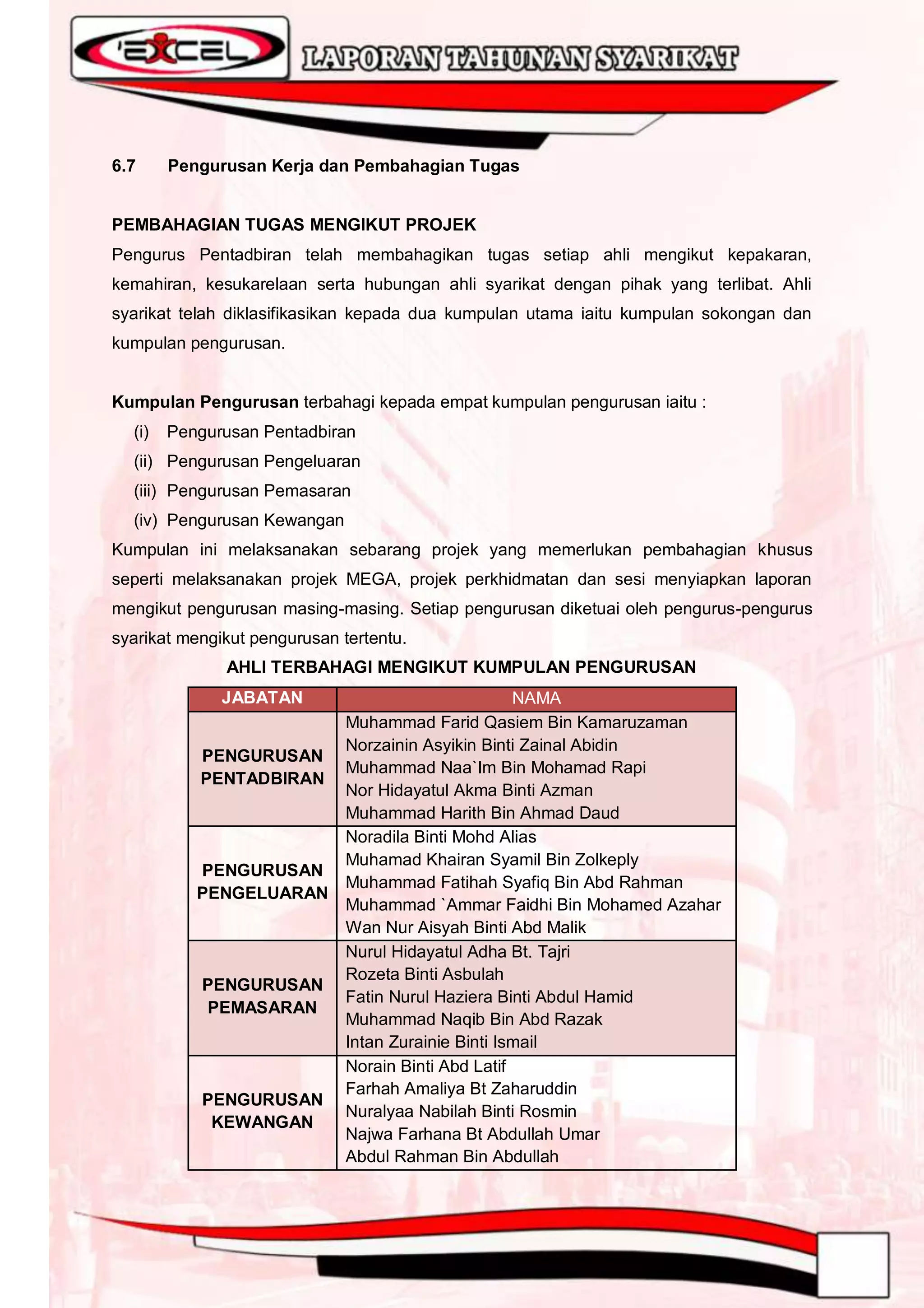 Laporan pengurus pentadbiran | PDF