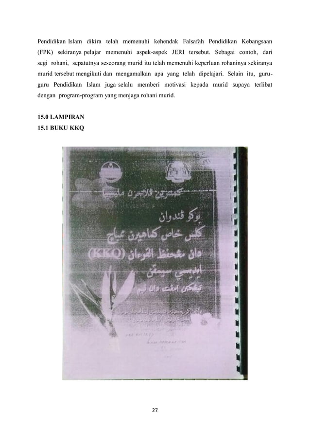 Laporan Temubual di Sekolah Berkenaan Sistem Penilaian dalam Pendidikan ...