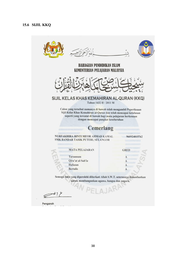 Laporan Temubual di Sekolah Berkenaan Sistem Penilaian dalam Pendidikan Islam dan Kelas ...