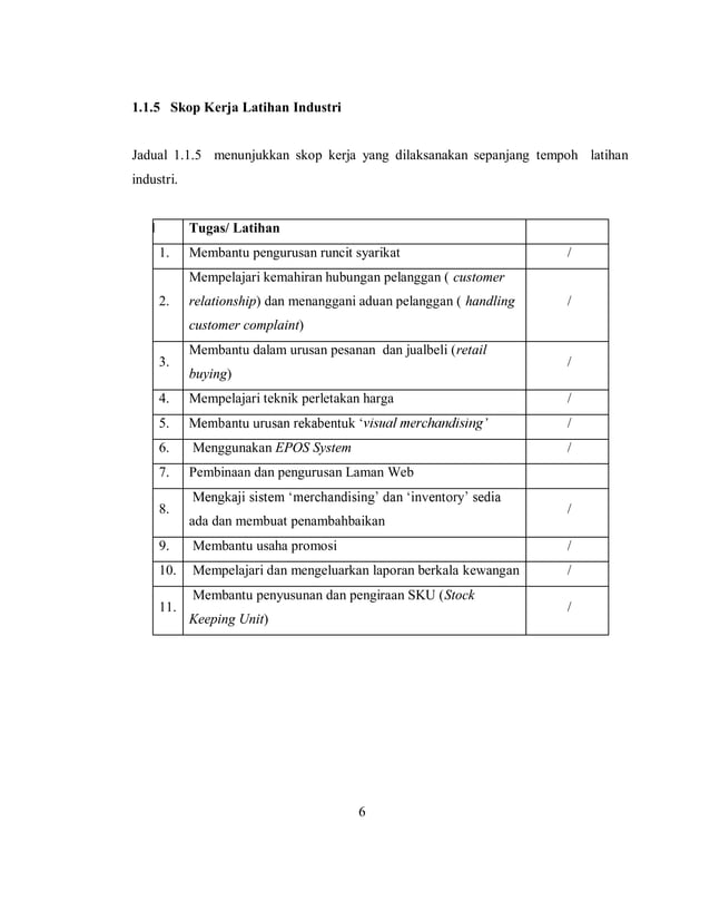 Laporan Penuh Latihan Industri (Pelajar Politeknik Perdagangan) | PDF