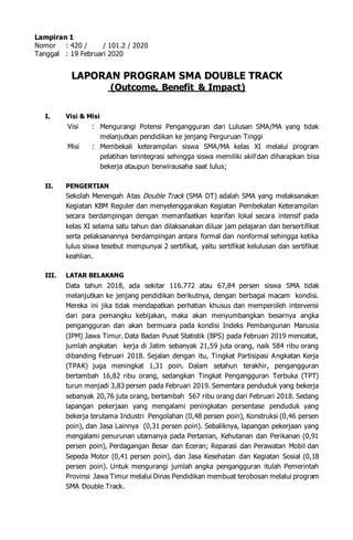 Laporan perjalanan sma double track 2018 2019-AW | PDF