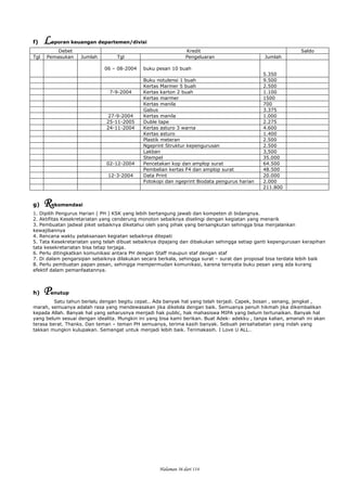 Laporan Pertanggungjawaban Kerja BEM FMIPA UGM 2004/2005 | PDF