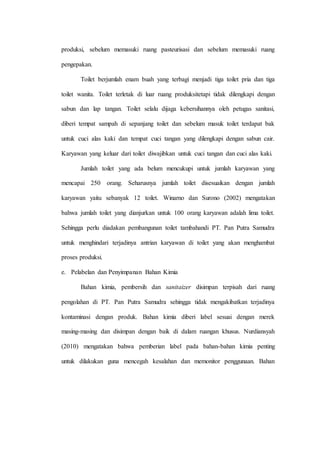 Penerapan HACCP pada pengalengan rajungan di PT. PAN PUTRA SAMUDARA Rembang, Jawa Tengah | DOCX