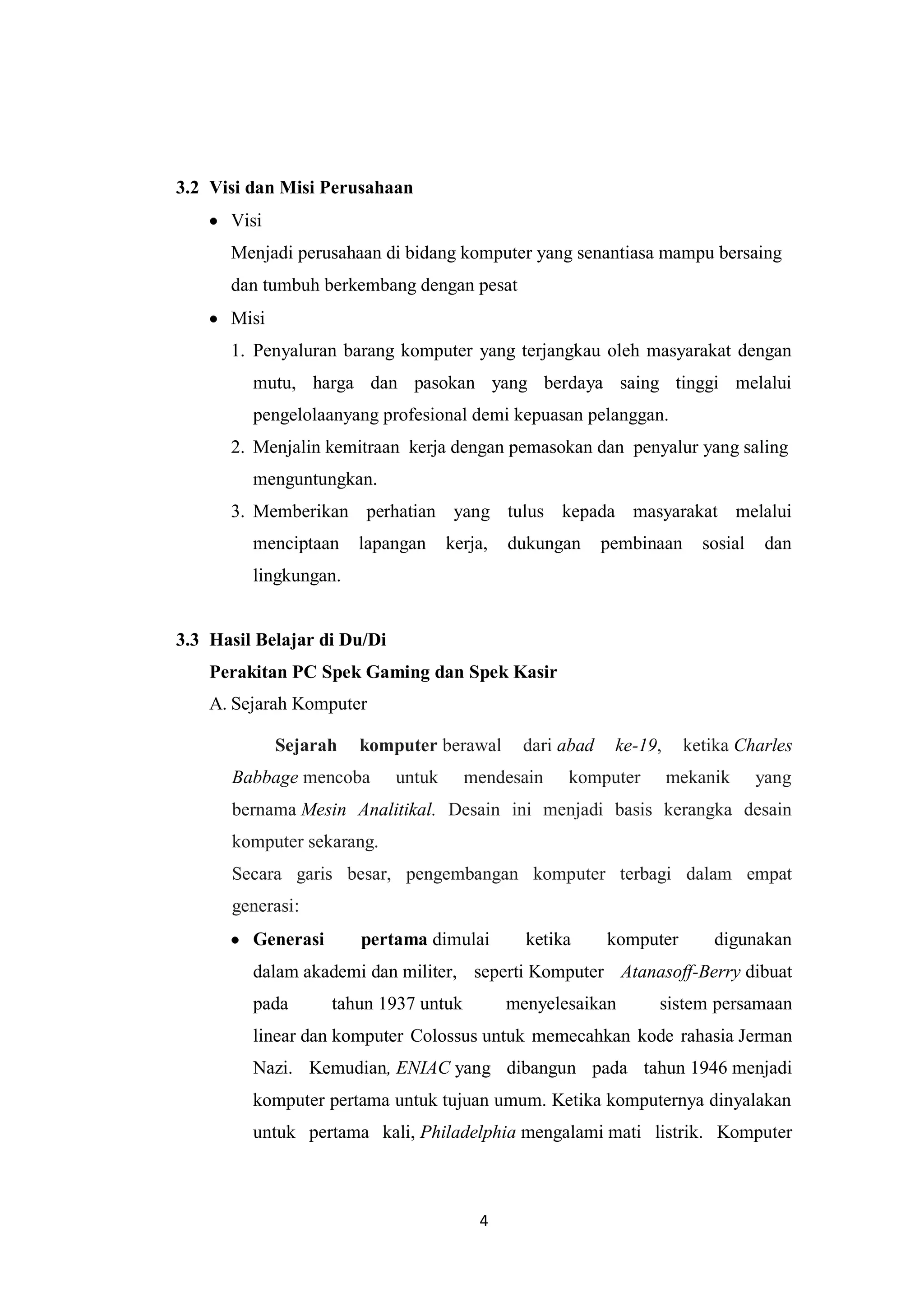 Laporan PKL Perakitan PC Gamer & Kasir | PDF