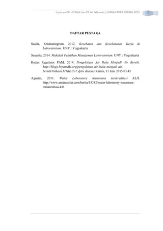 Laporan PKL di WLN dan PT.Air Manado | PDF