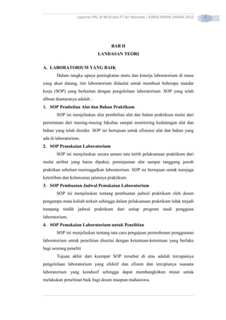 Laporan PKL di WLN dan PT.Air Manado | PDF