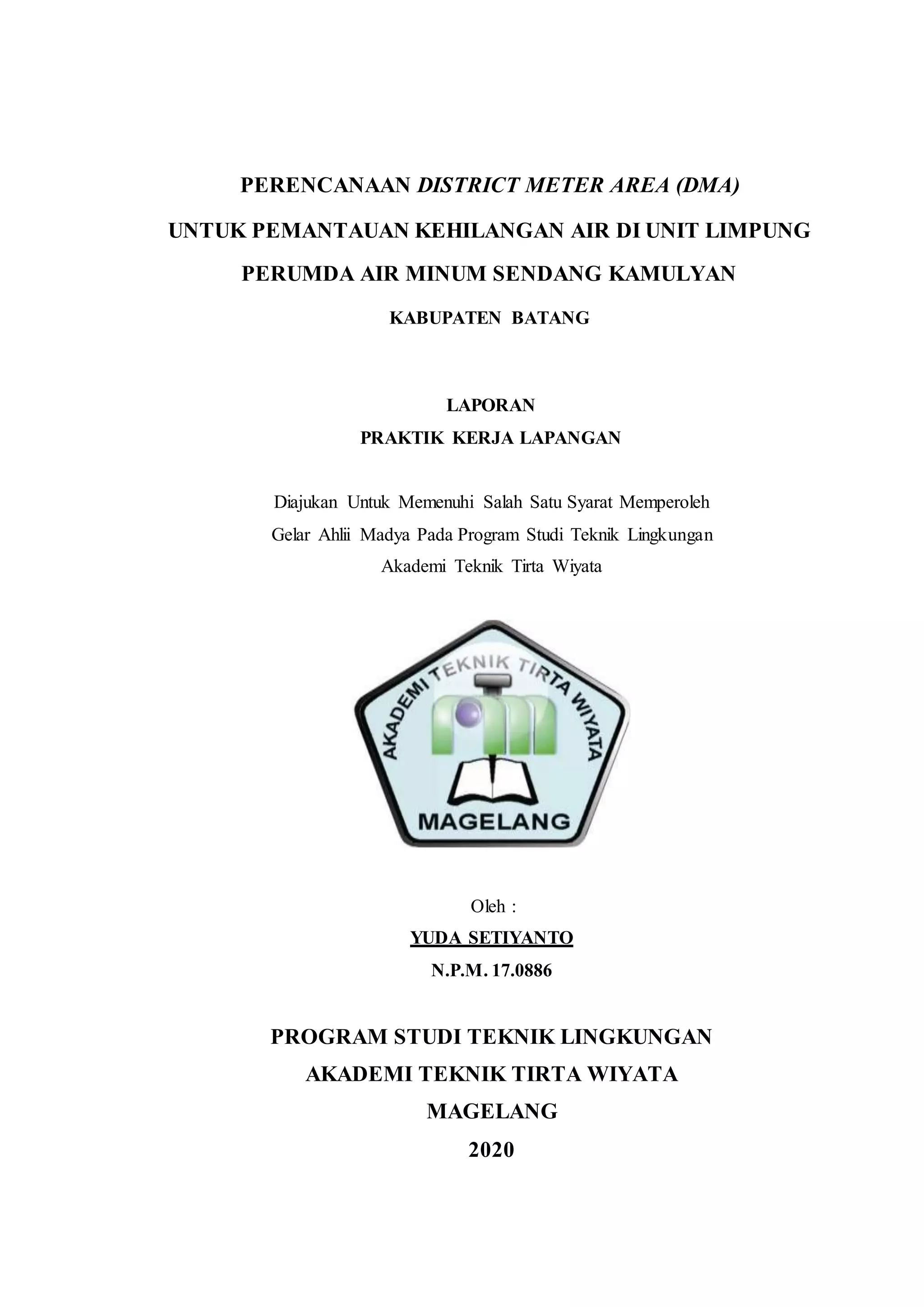 Laporan pkl DMA | DOCX