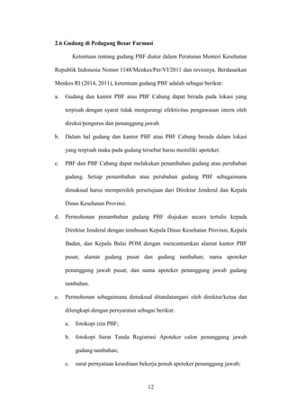 Laporan PKPA PBF PT Indofarma Global Medika Cabang Medan | PDF