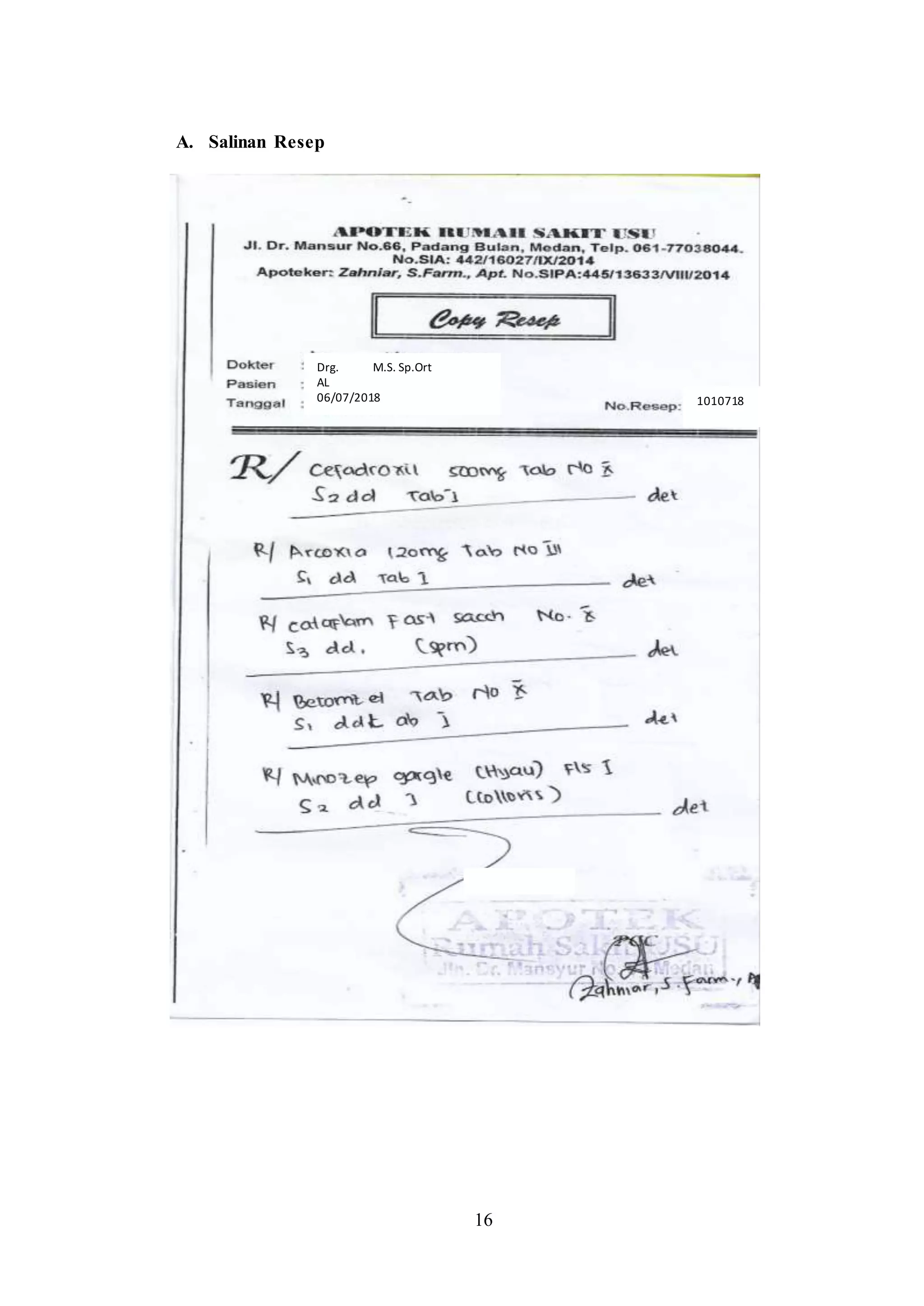 Laporan pkpa resep | DOCX