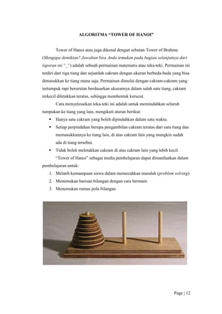 Tower of Hanoi (Media Pembelajaran) | DOCX