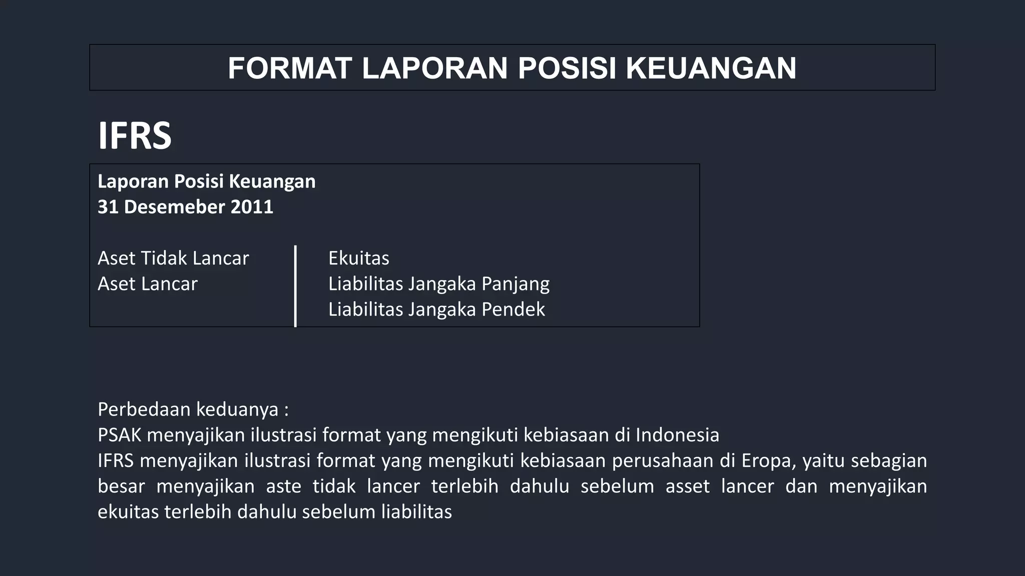 Laporan posisi keuangan | PPTX
