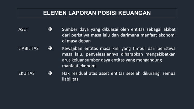Laporan posisi keuangan | PPTX