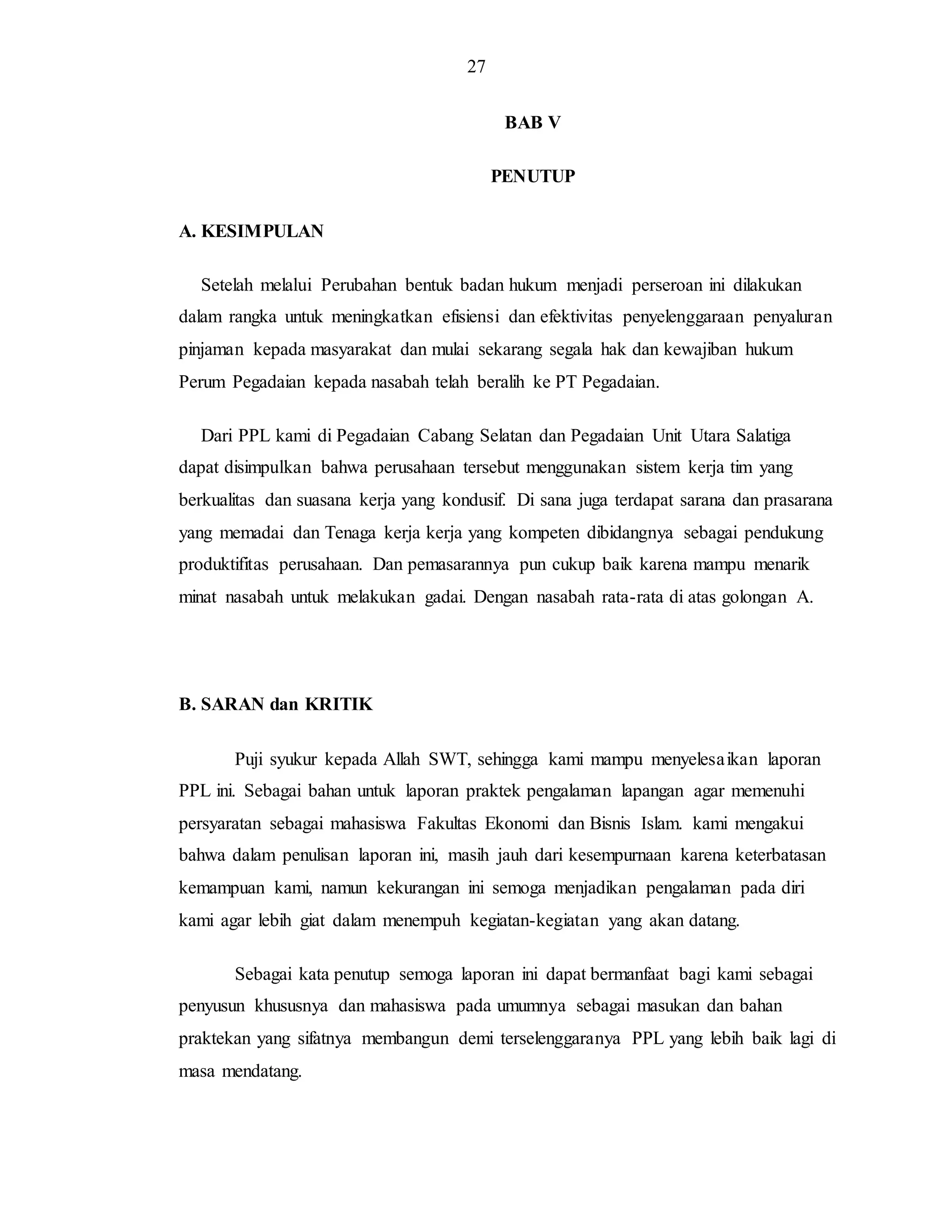 Laporan ppl (contoh) | DOCX